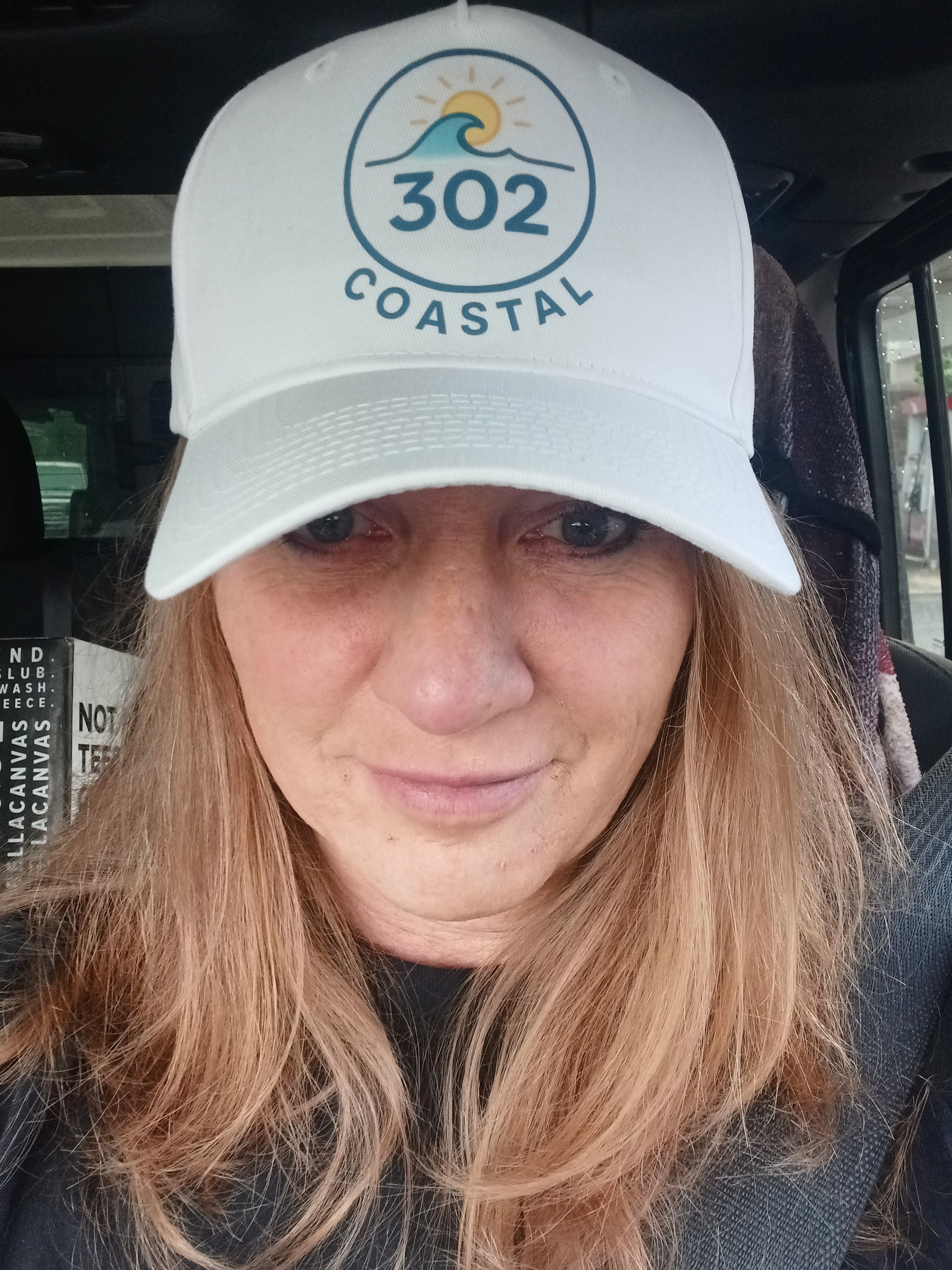 Hat - 302 Coastal White with snapback close